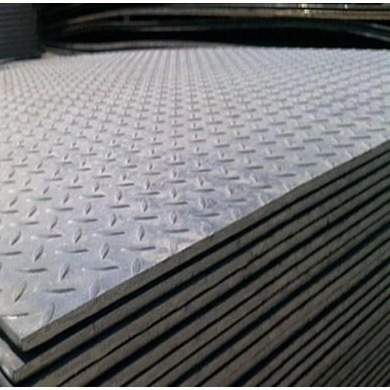JIS G3103 MS 6mm Tebal Steel Checker Plate Sheets 1.2 × 1.2m Cold Rolled